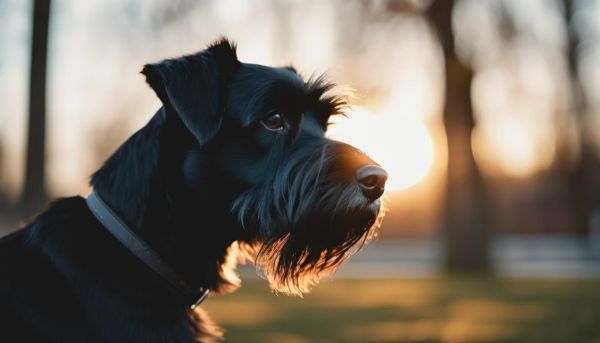 Black Standard Schnauzer - Why Do Dogs Bite Their Tails?